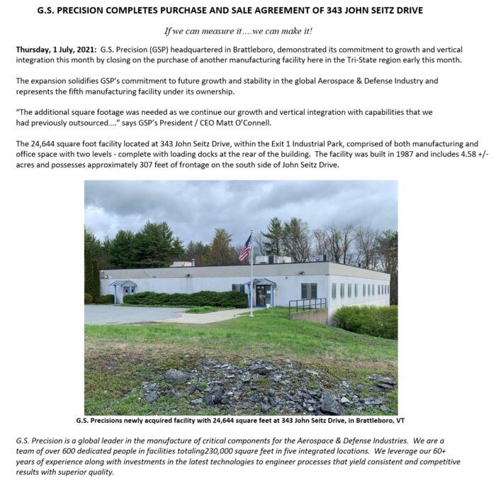 GS Precision | Press Releases